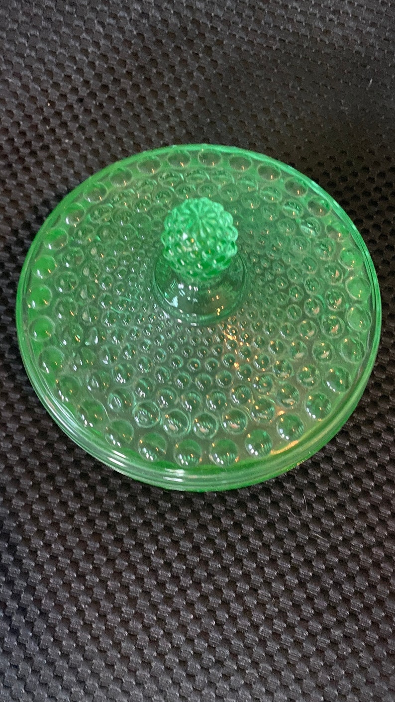 Vintage Green Westmoreland english Hobnail - Etsy