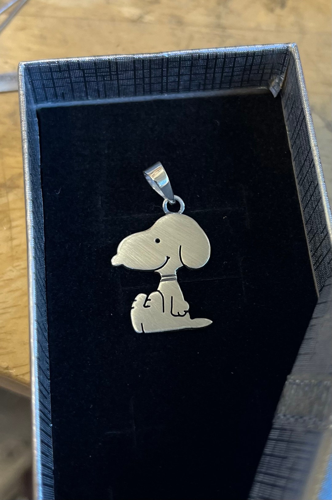 Pendant Snoopy Silver - Etsy