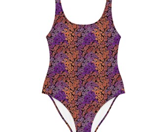 Neon Leopard Print Swimsuit - Etsy