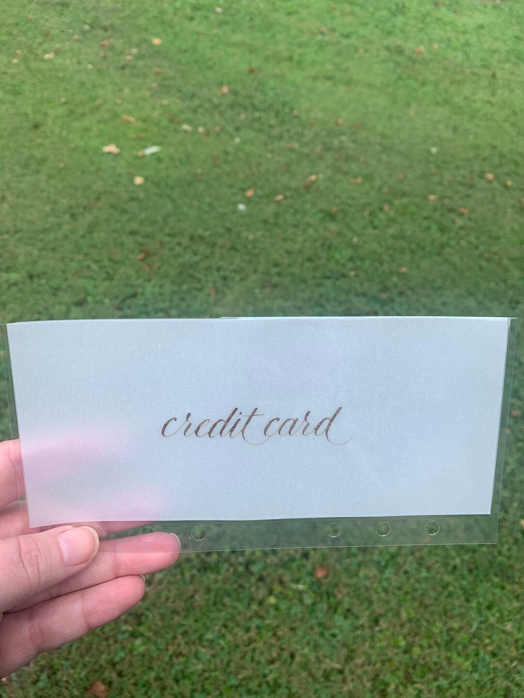 Handwritten Calligraphy and Vellum A6 Cash Envelopes - Elegant and ...