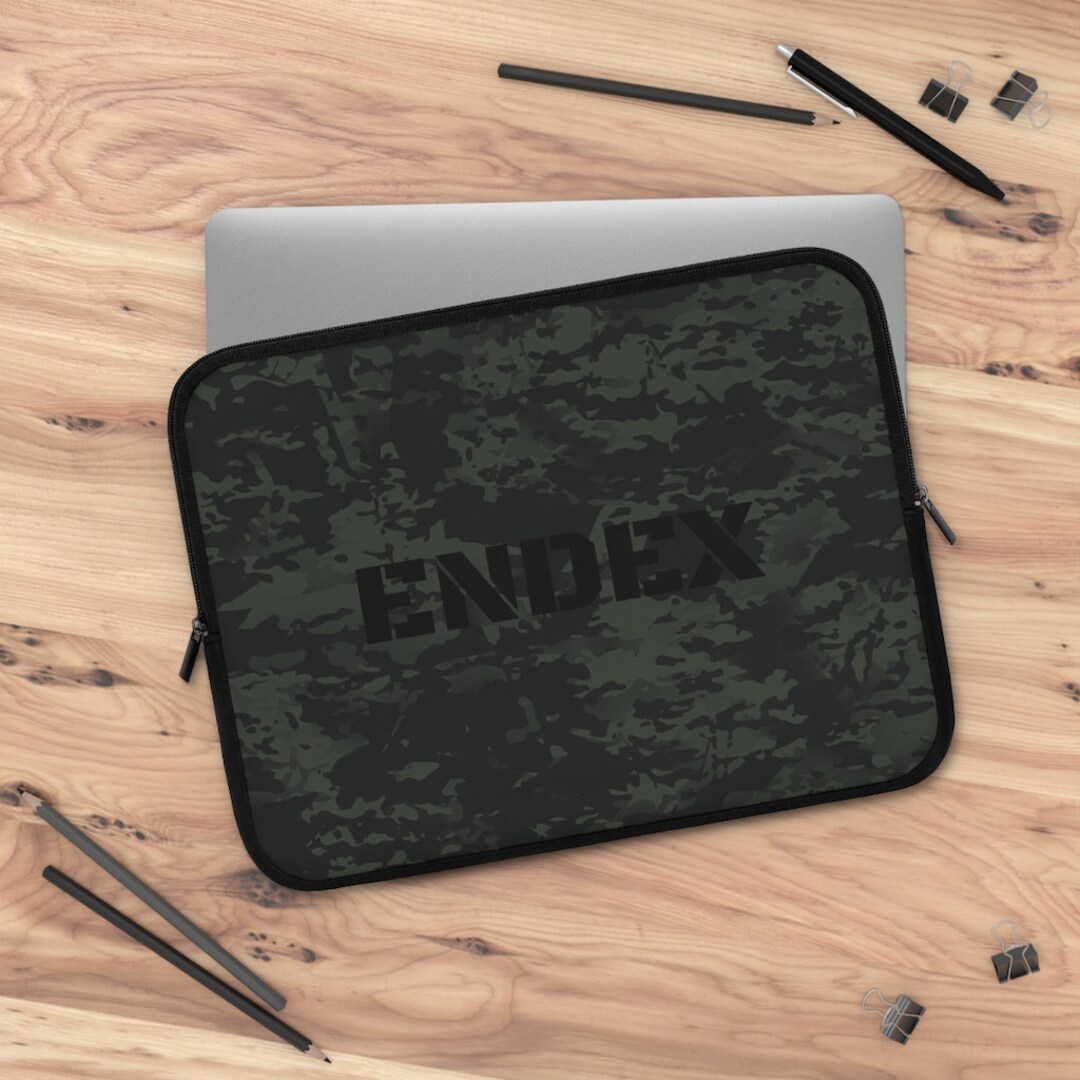 ENDEX Military Black Multicam Laptop Sleeve: Water-resistant Neoprene ...