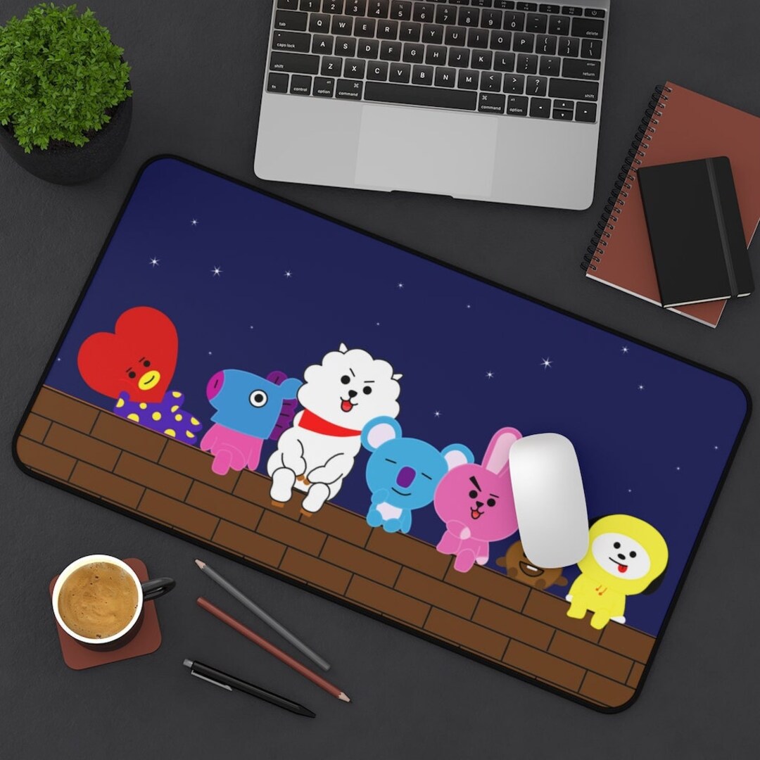 BT21 inspired Desk Mat 12 22 or 31.29 15.7 - Etsy Österreich