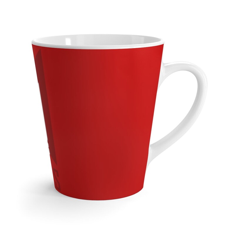 BTS Logo Inspired Red Latte or Tea V-shape Mug - Etsy