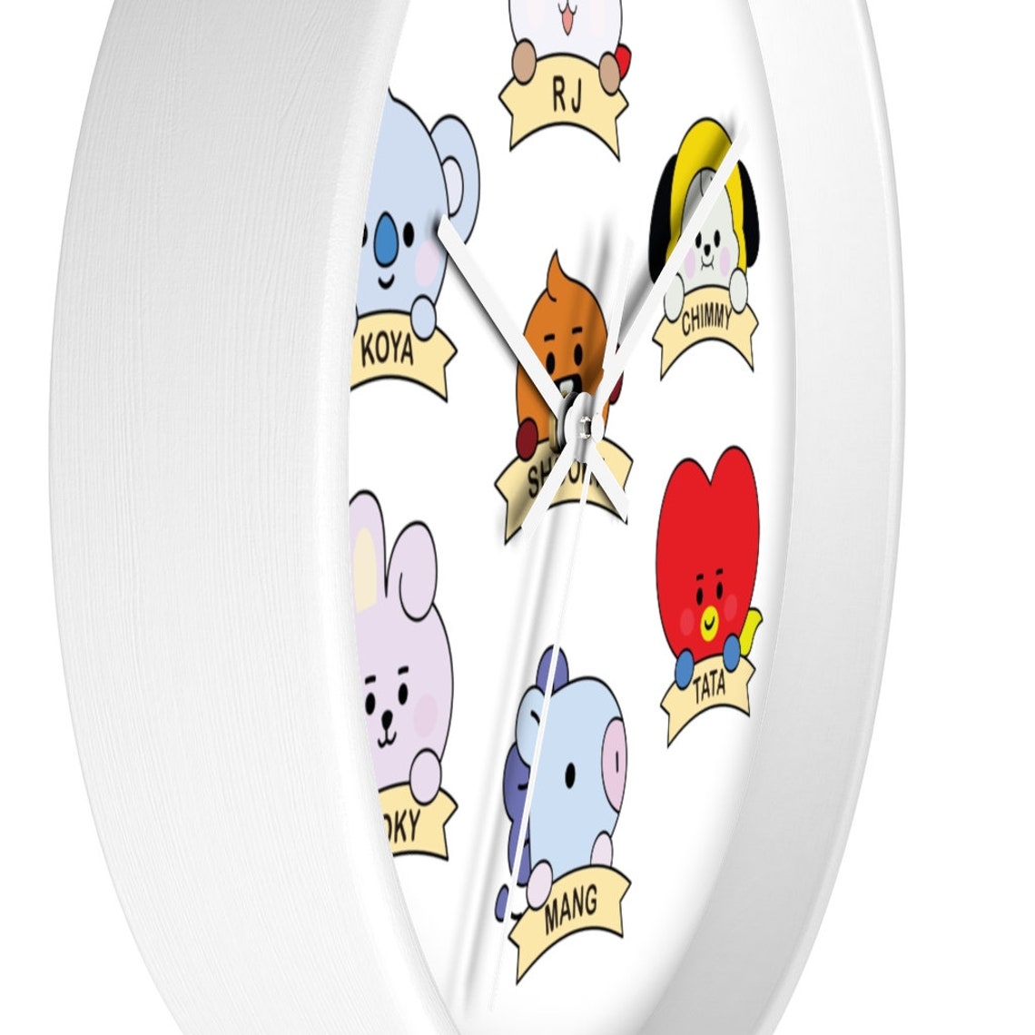 BTS BT21 Inspired Wall Clock / Kids Room Decoration - Etsy