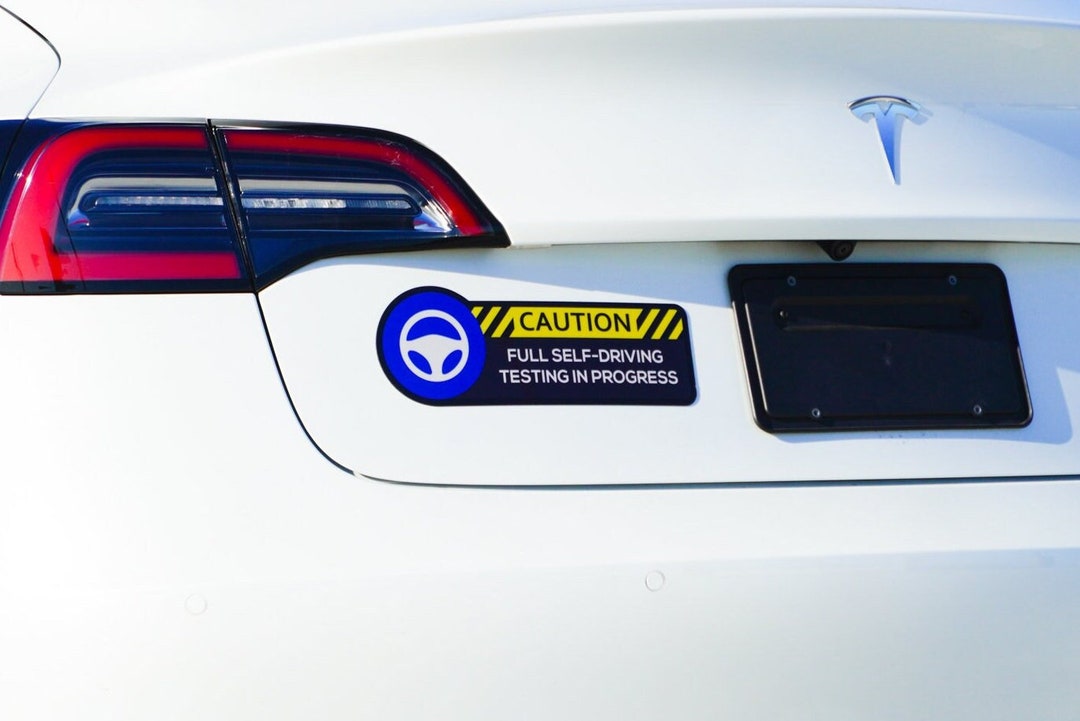 FSD Warning Sticker/Magnet | Tesla Motors Club