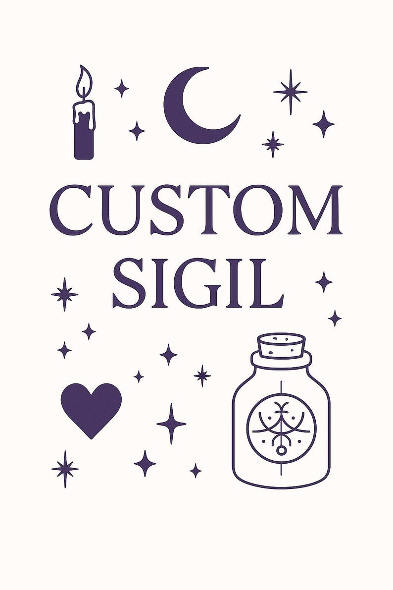Custom Sigil for Manifestation | Personalized Spiritual Symbol for ...