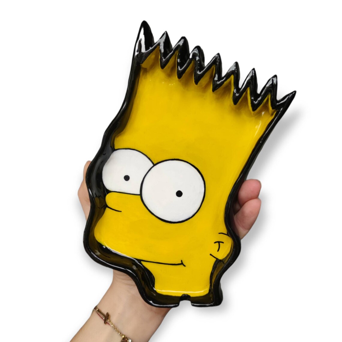 Bart Simpson Art/ Handmade Clay Ashtray With Bart Simpson/ the Simpsons ...