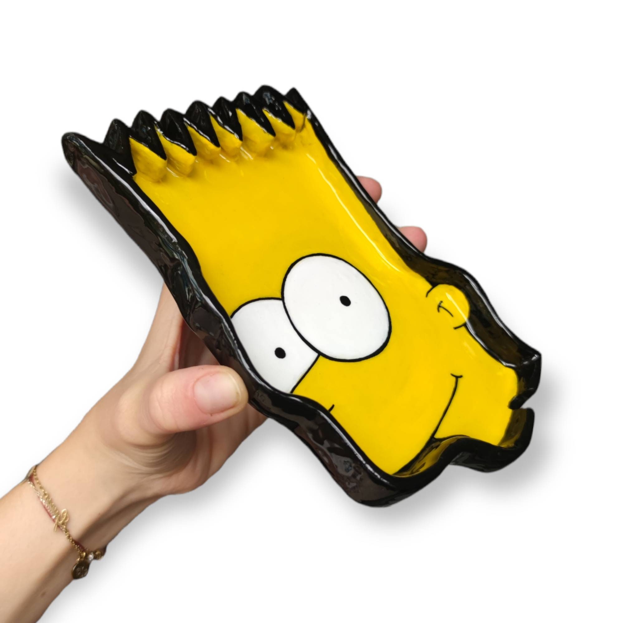 Bart Simpson Art/ Handmade Clay Ashtray With Bart Simpson/ the Simpsons ...