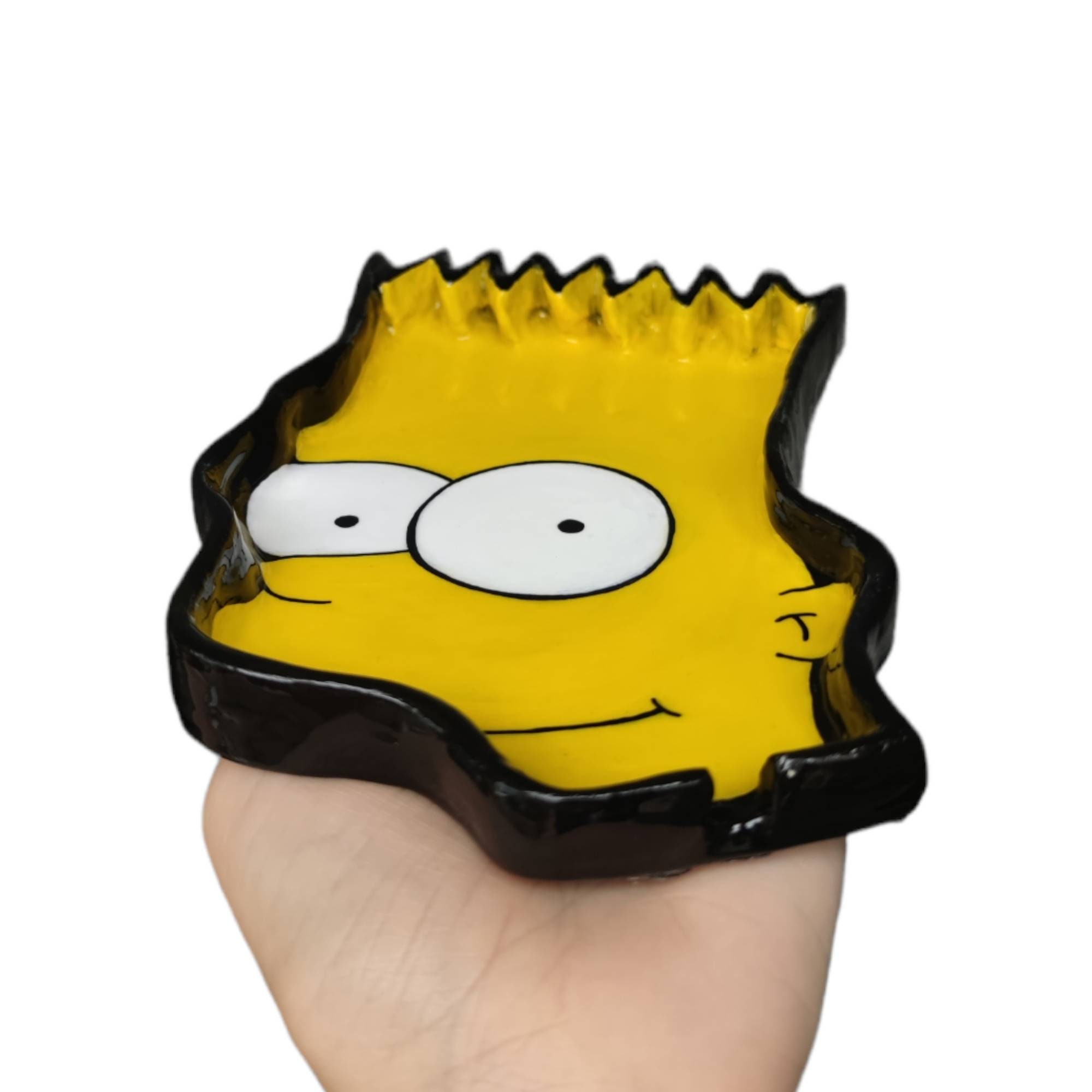 Bart Simpson Art/ Handmade Clay Ashtray With Bart Simpson/ the Simpsons ...