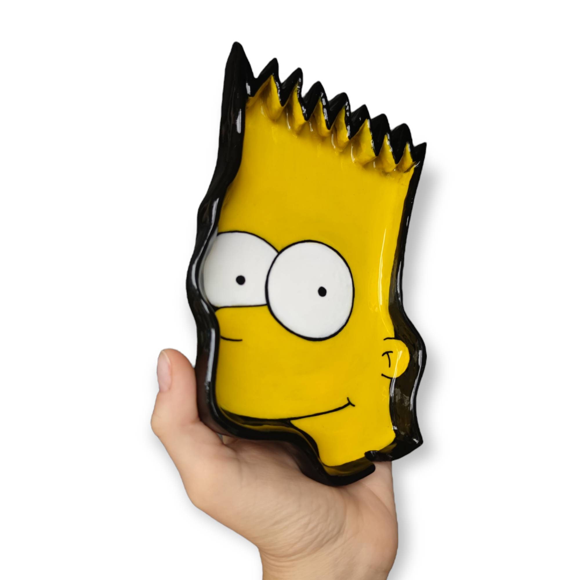 Bart Simpson Art/ Handmade Clay Ashtray With Bart Simpson/ the Simpsons ...