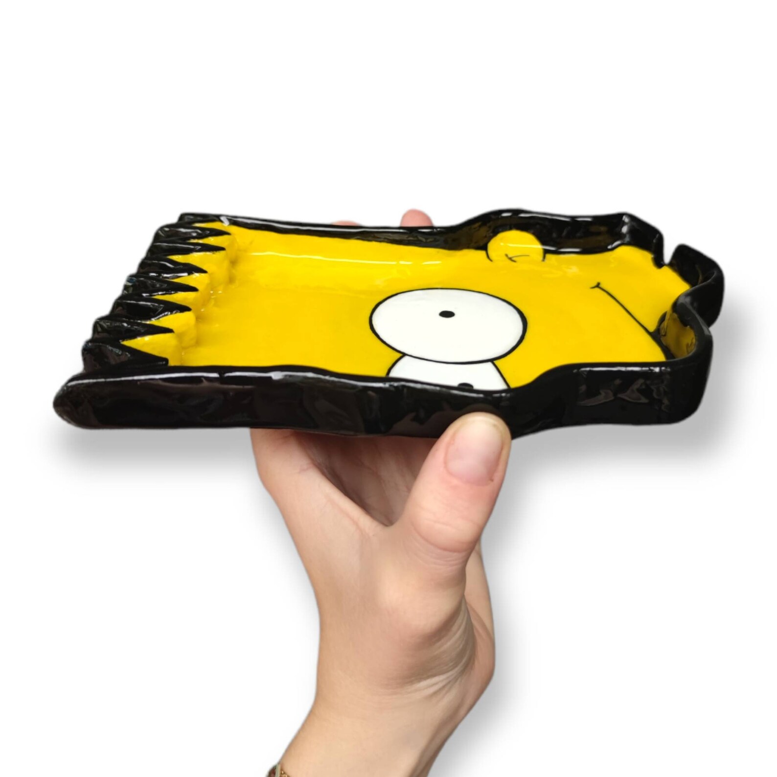 Bart Simpson Art/ Handmade Clay Ashtray With Bart Simpson/ the Simpsons ...