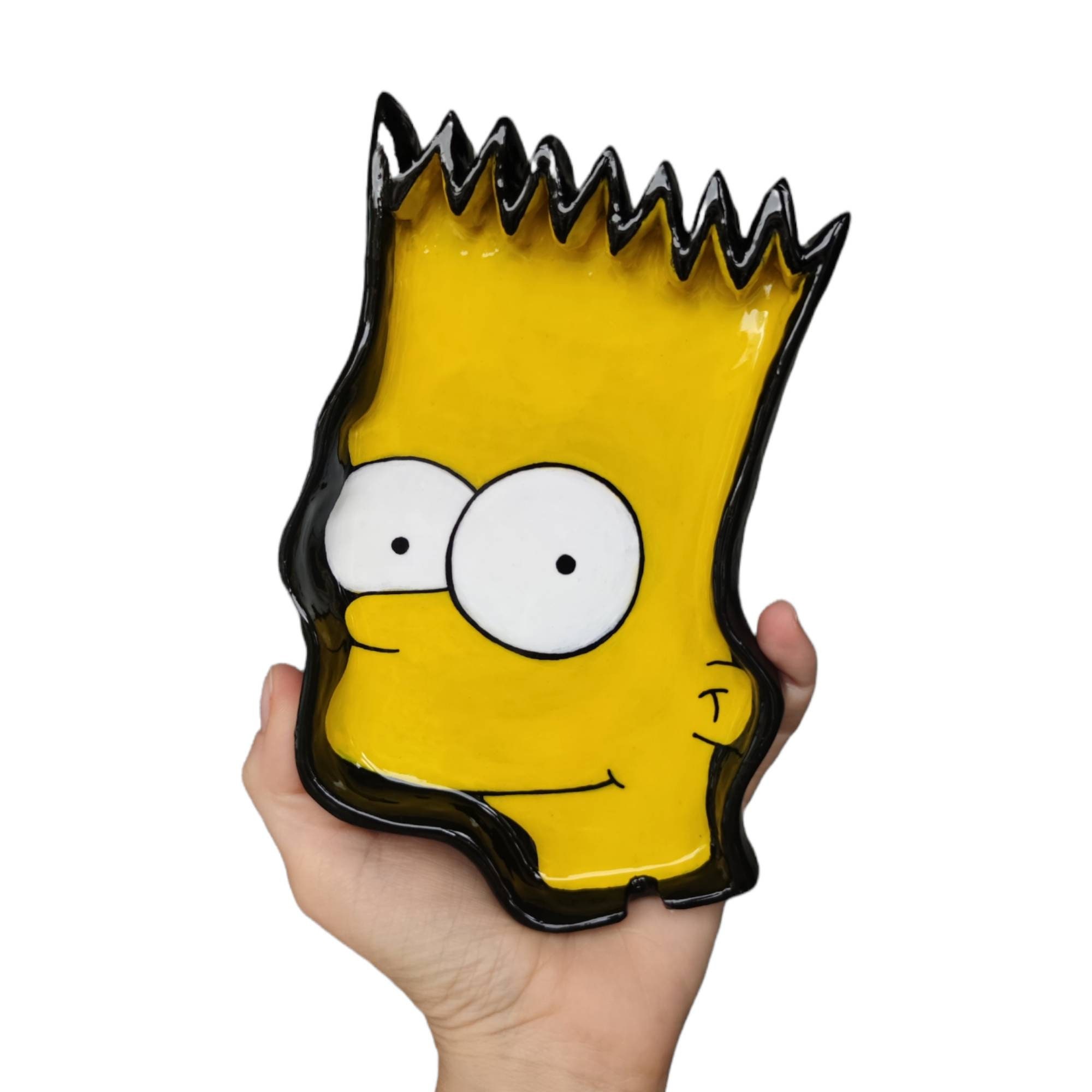 Bart Simpson Art/ Handmade Clay Ashtray With Bart Simpson/ the Simpsons ...