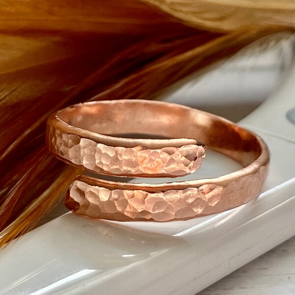 Hammered Copper Ring - Etsy
