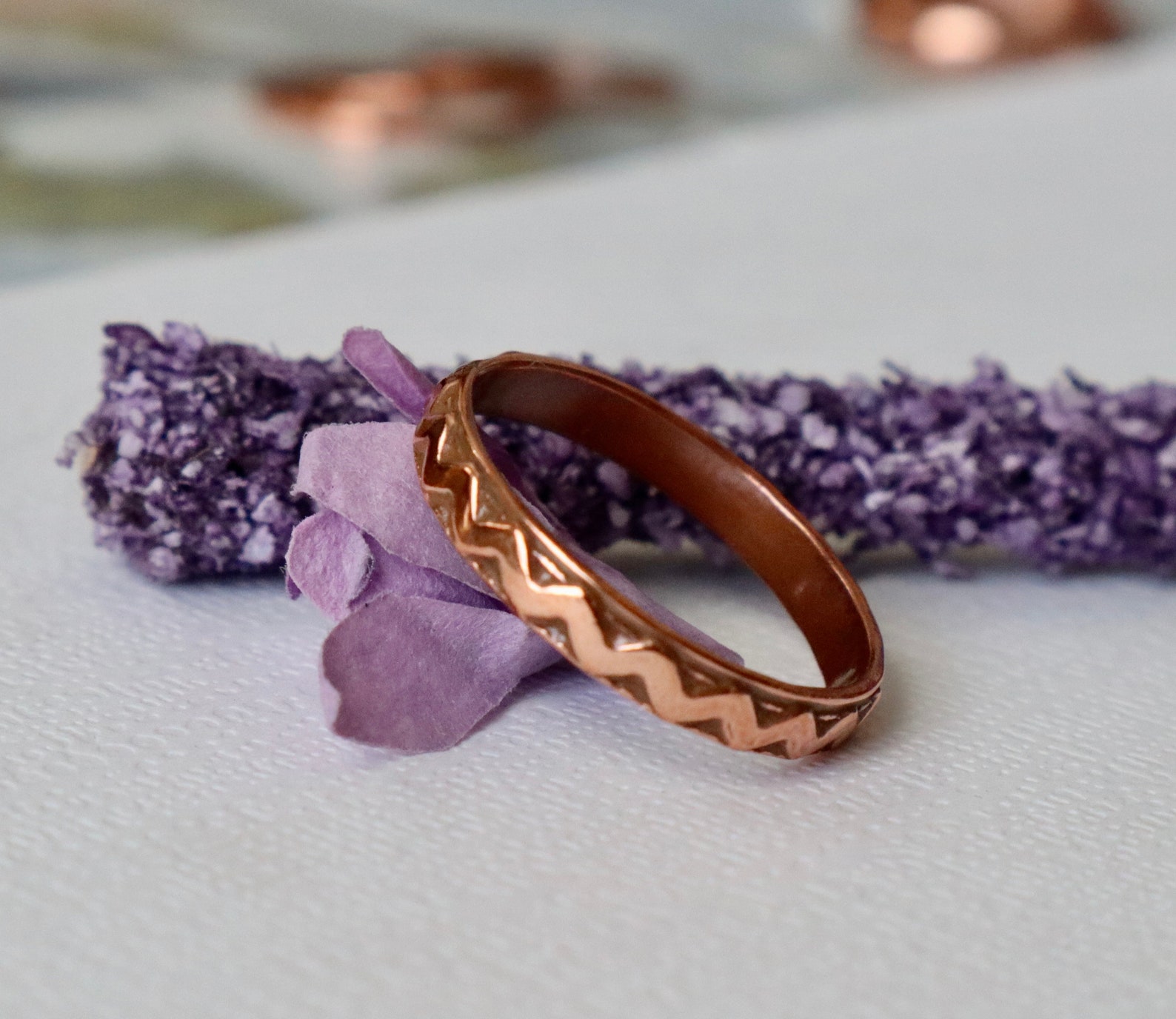 Textured Stacking Ring Set of 3/ Arthritis Relief/zig Zag Ring - Etsy