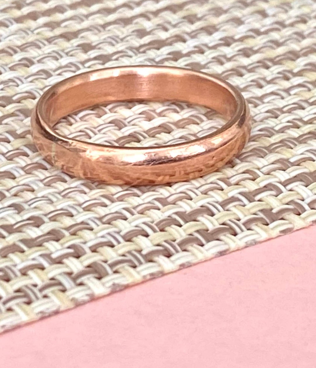 Handmade Solid Copper Ring: Thumb or Stacking Band - Etsy