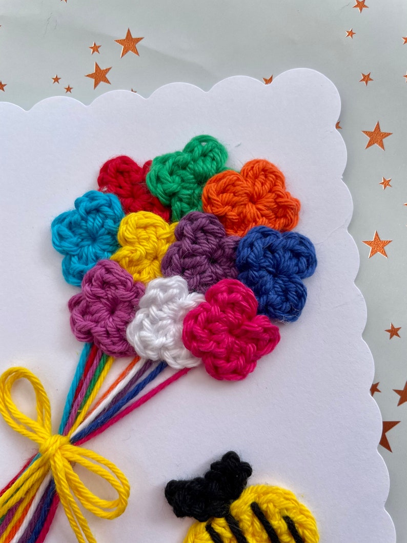 Crochet Card | Birthday | Special |anniversary | Card | Flowers ...