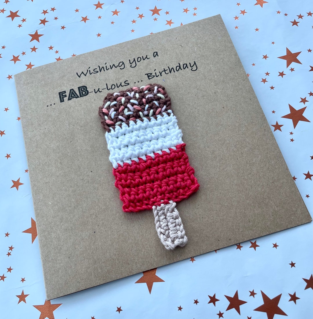 Crochet Card | Fab Lolly | Funny | Birthday Card | Have a Fab- Ulous ...