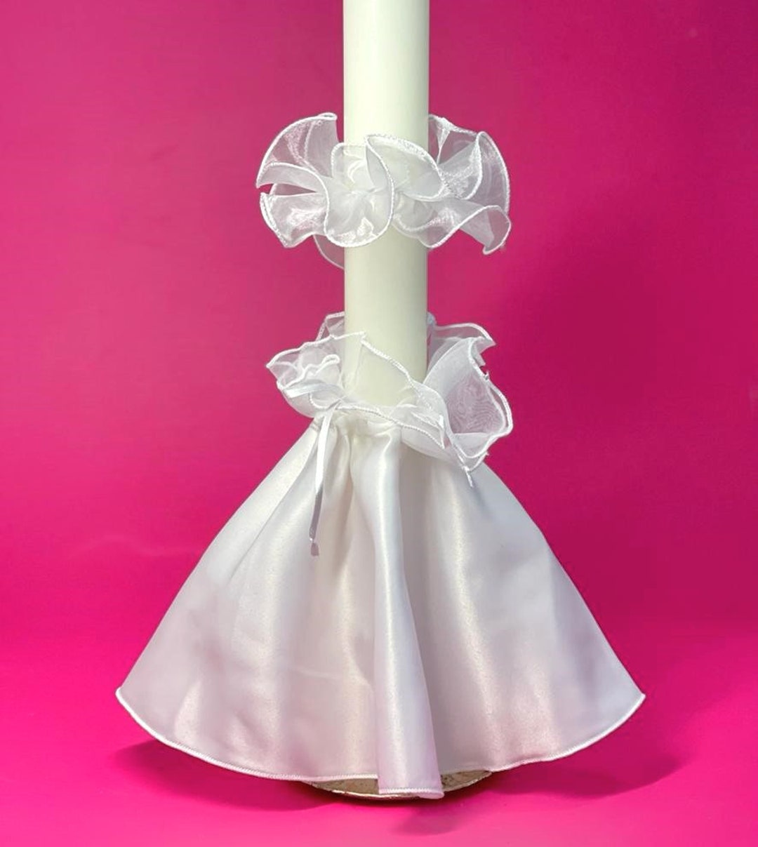 Candle Cloth Candle Skirt Drip Protection Girls Boys E.g. Communion ...