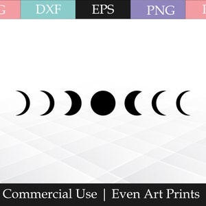 Boho Moon SVG Moon Phase Instant Digital Download Svg - Etsy
