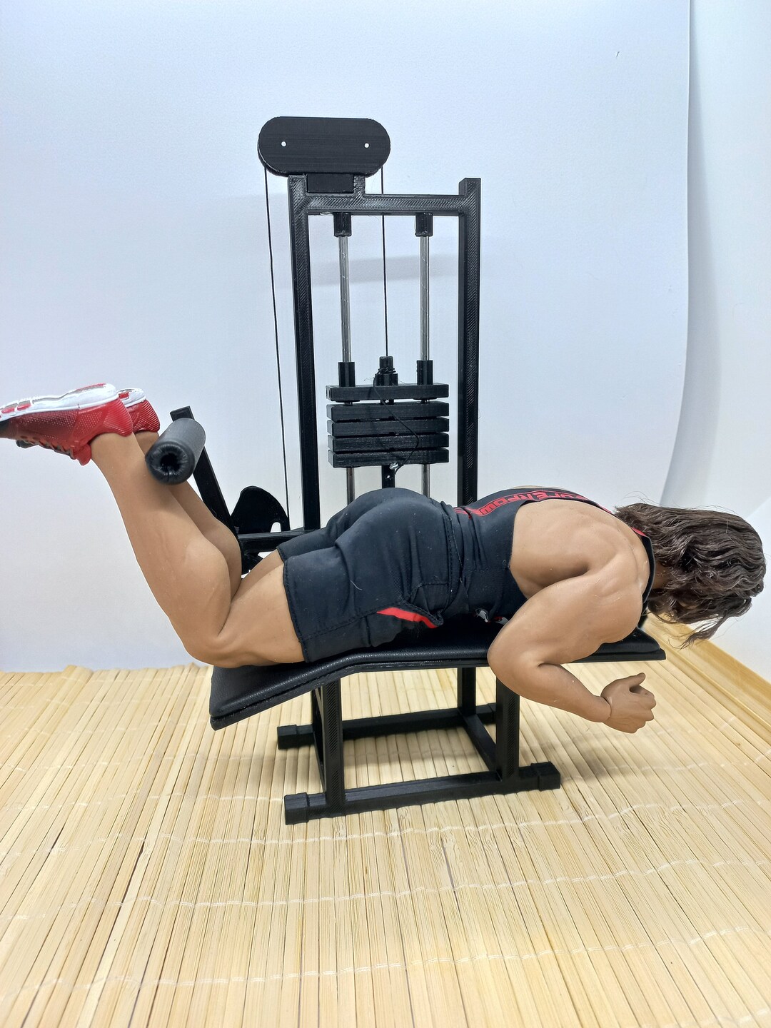 Working!!! 1/6 Scale Machine Gym Equipment Set 2, Dollhouse Furniture ...