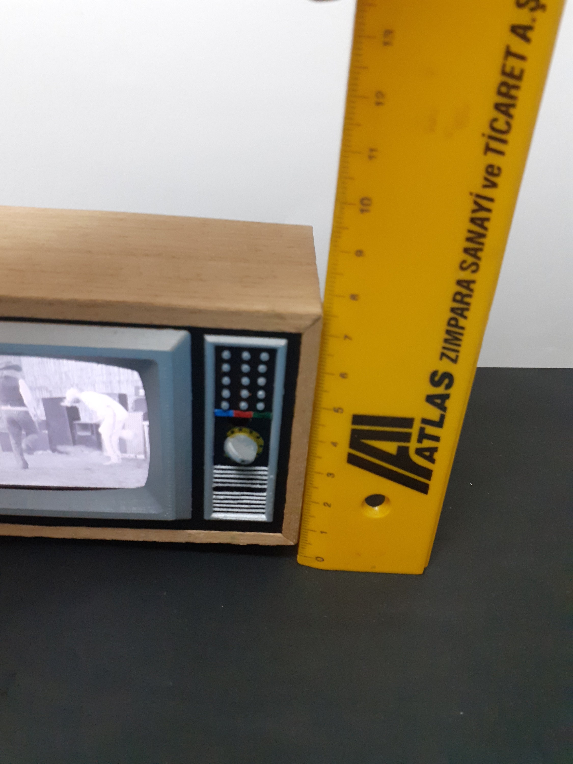 Miniature Working Retro TV 1/6 Scale for Dollhouse and - Etsy