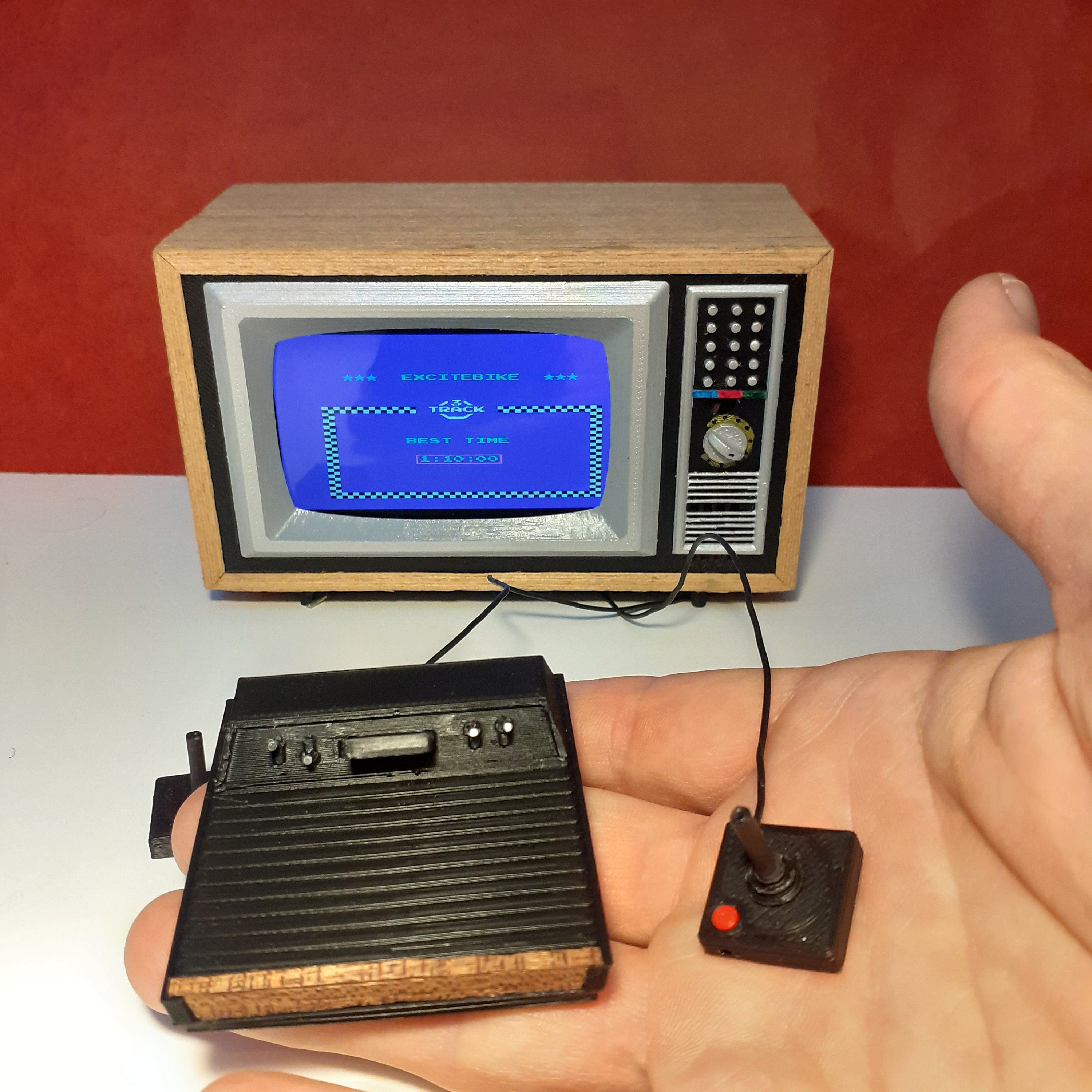 Miniature Working Retro TV 1/6 Scale for Dollhouse and - Etsy