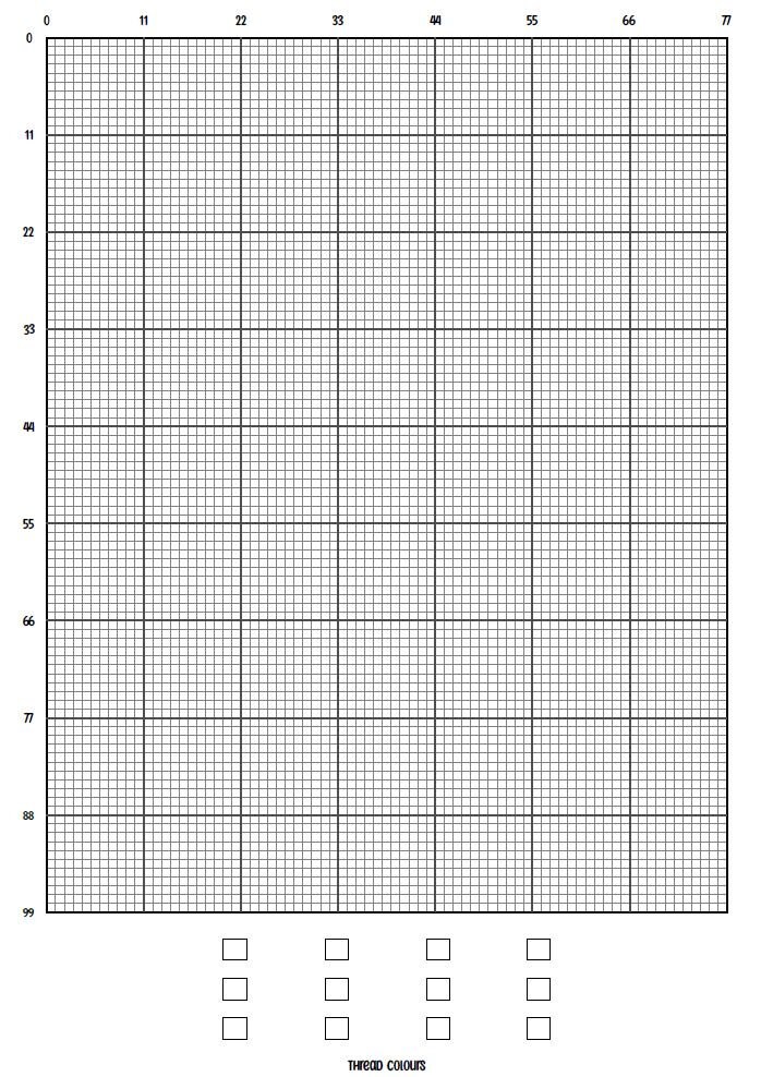 Cross Stitch Grid Template PDF - Etsy