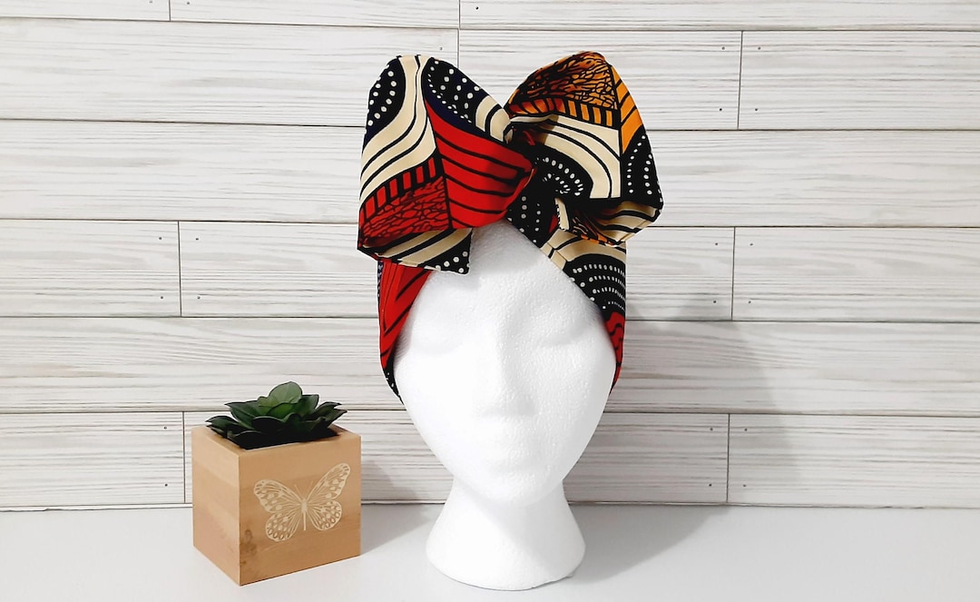 Wired Ankara Headband: Boho Chic African Print Hair Wrap - Etsy