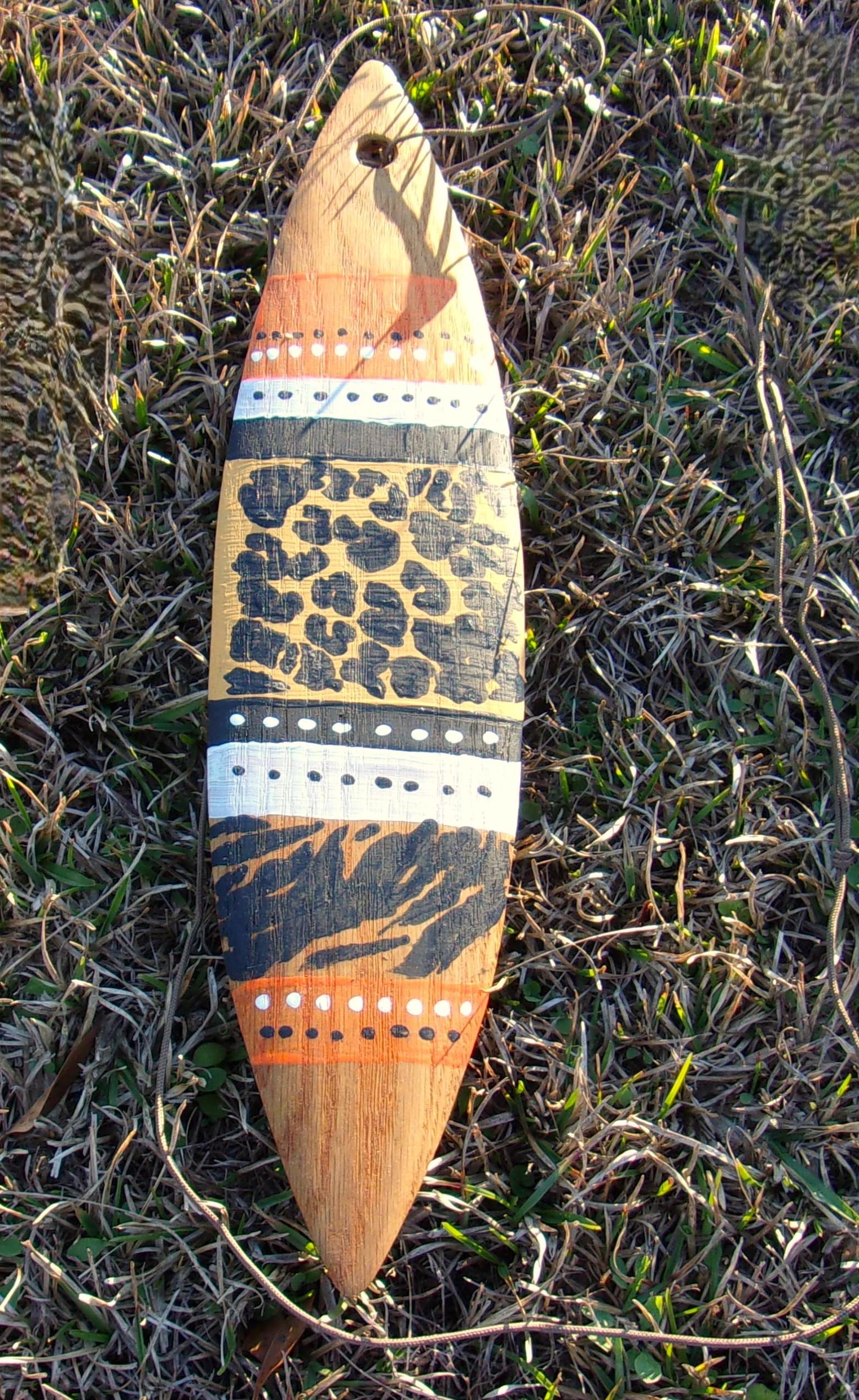 Hand-painted Oak Wood Bullroarer: Unique Musical Instrument Gift - Etsy