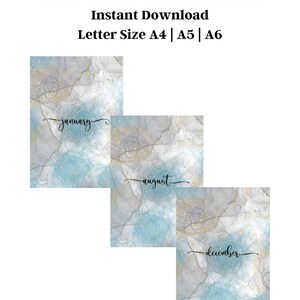 Printable Planner Cover Page| Instant Download | Binder Cover ...