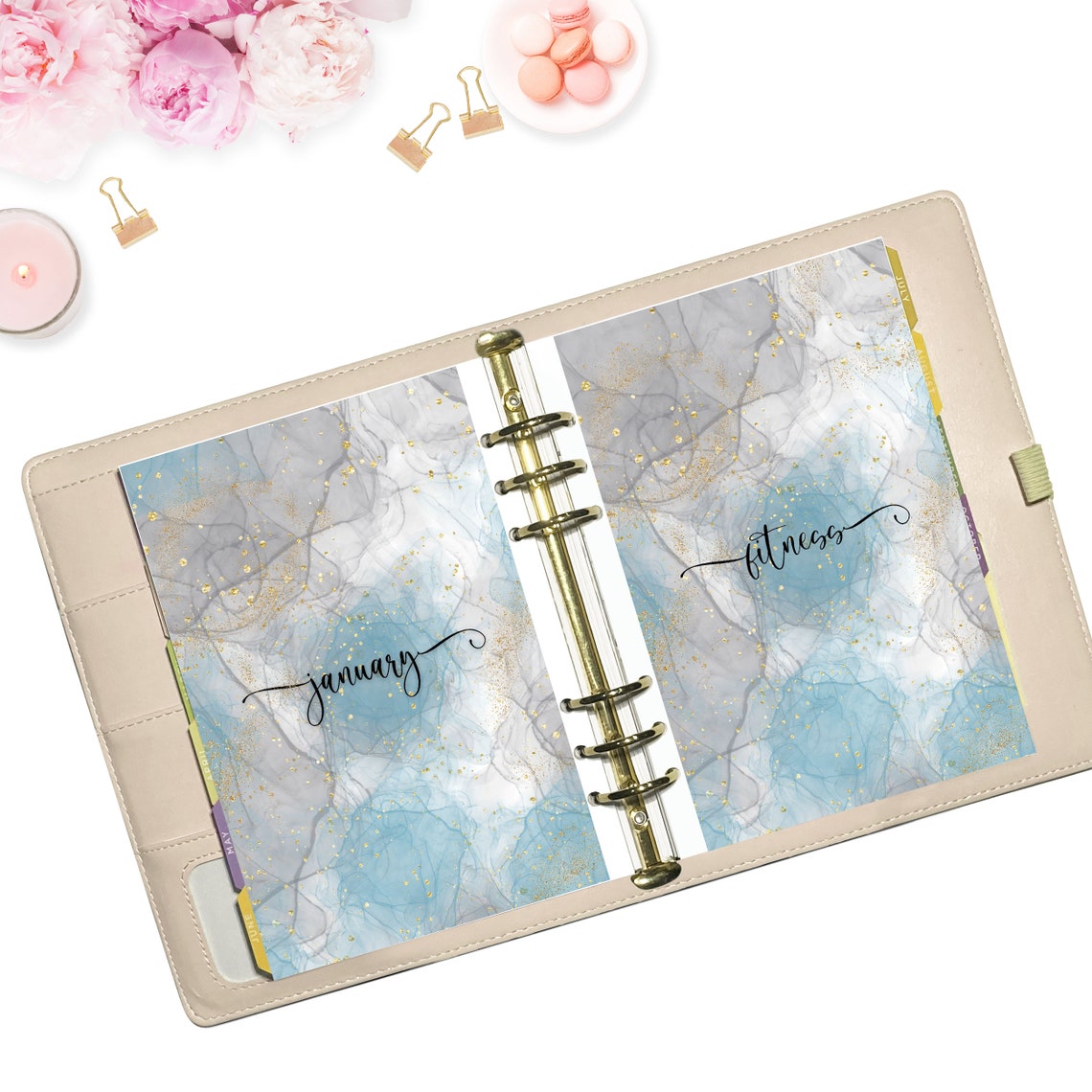 Printable Planner Cover Page| Instant Download | Binder Cover ...