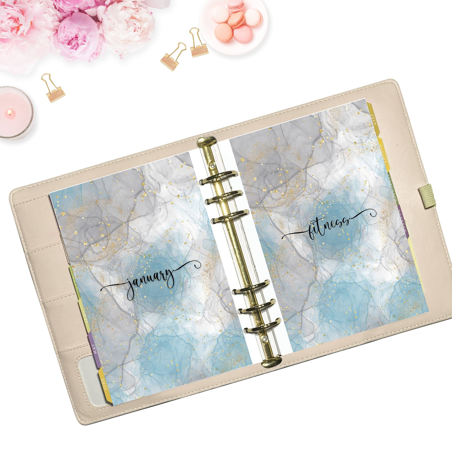 Printable Planner Cover Page| Instant Download | Binder Cover ...