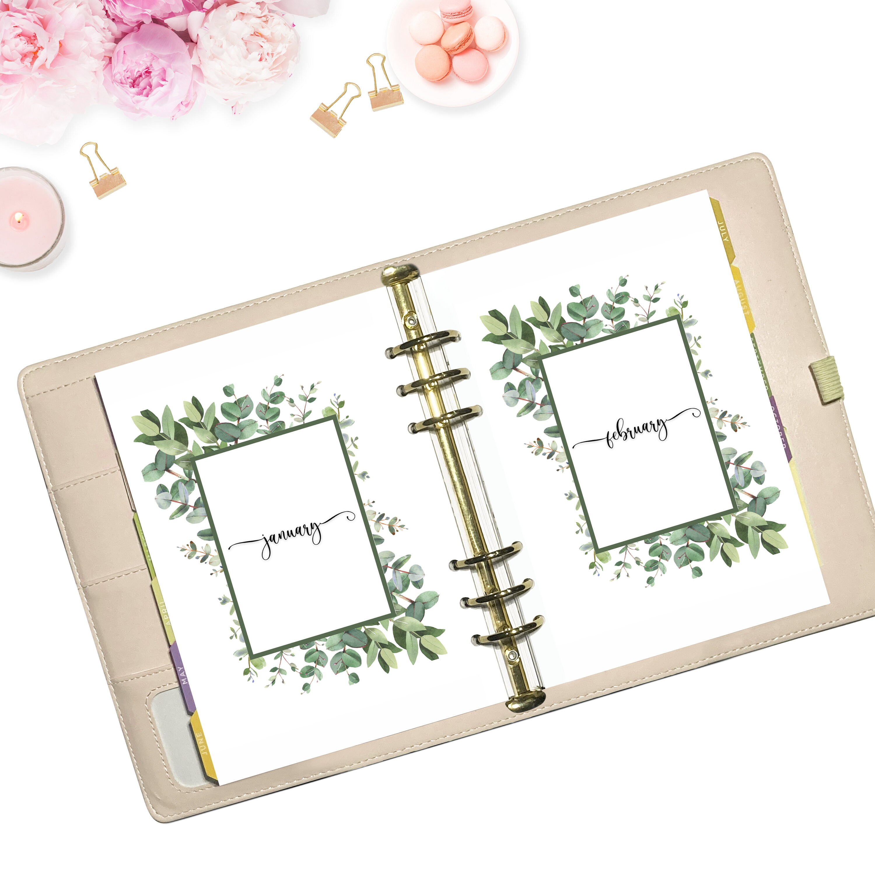 Printable Planner Cover Instant Download Binder Cover Notebook Cover ...