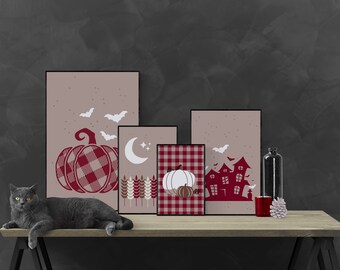 Plaid House Wall Art - Etsy