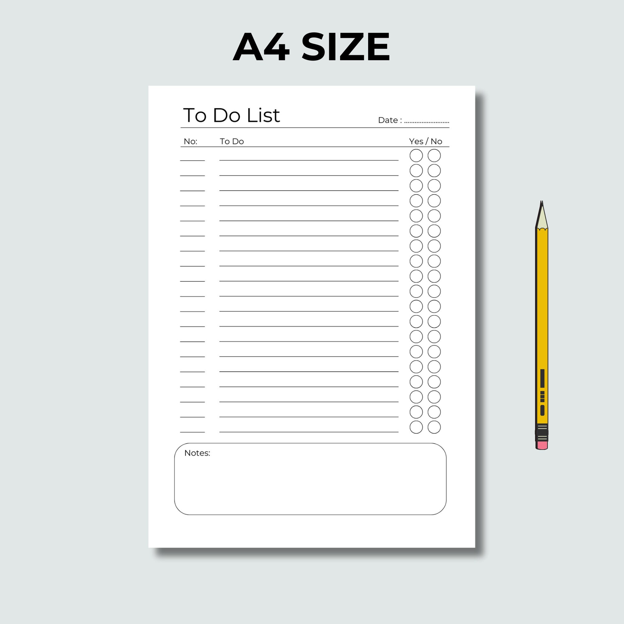 Minimal to Do List Printable , Daily Planner Checklist , Regular Work ...