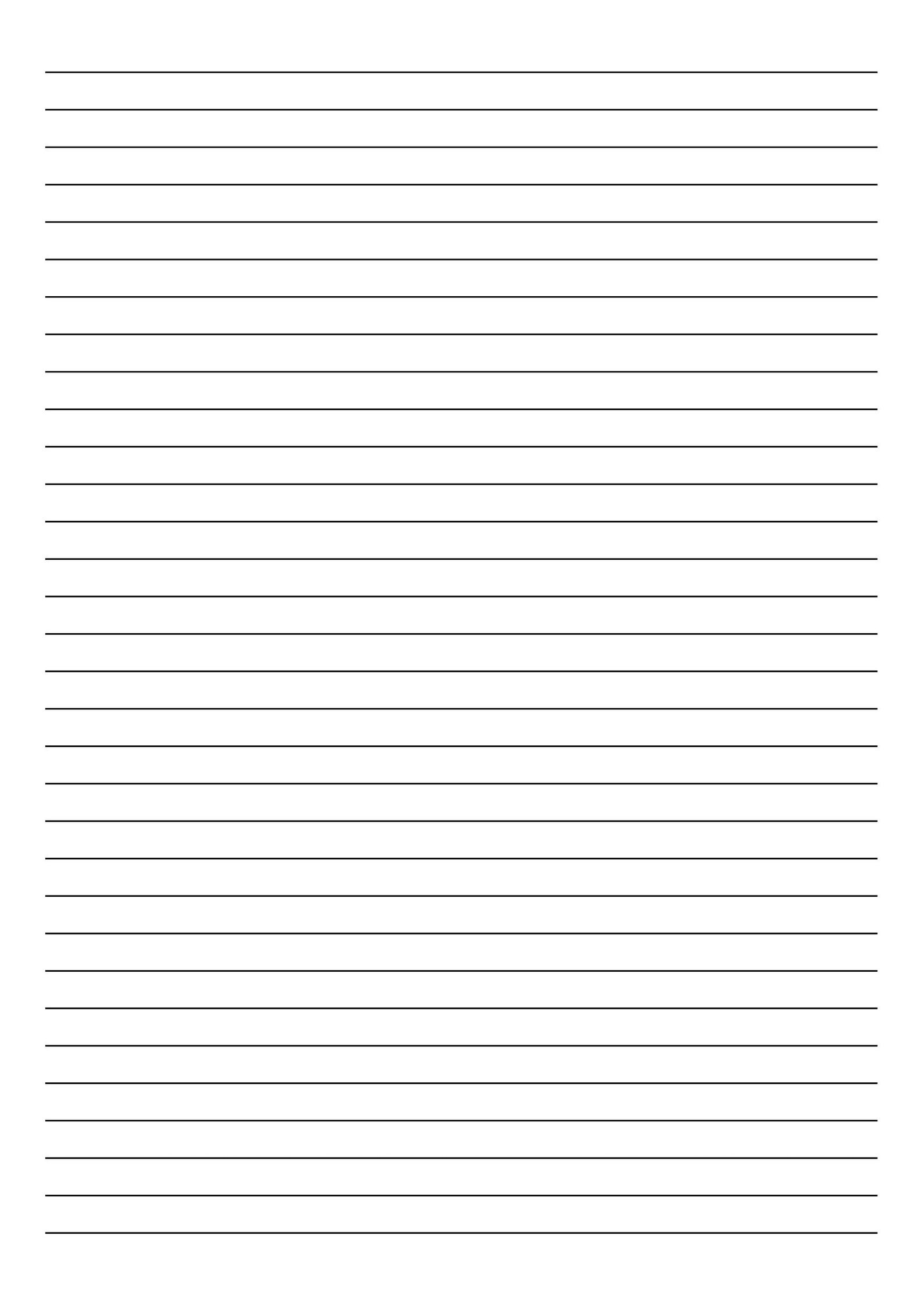 To Do List Set of 3 Wide and Narrow Plain Lined Letter Writing Paper ...