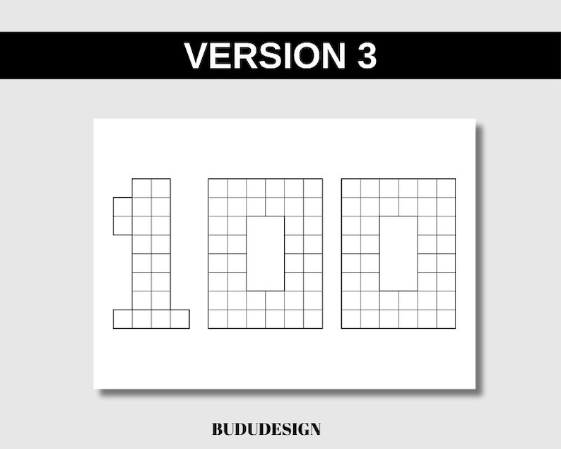 100 Day Challenge | 100 Day Countdown | 100 Day Tracker | 100 Envelope ...