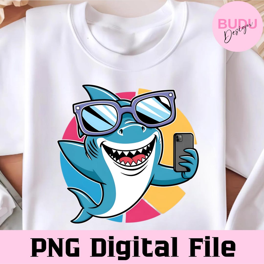 Funny Shark Clipart PNG, Cool Blue Shark With Sunglasses, Great White ...