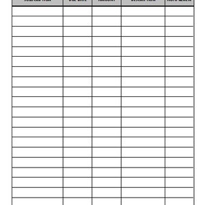 Subscription Tracker Printable Subscription Log Expense Tracker Planner ...