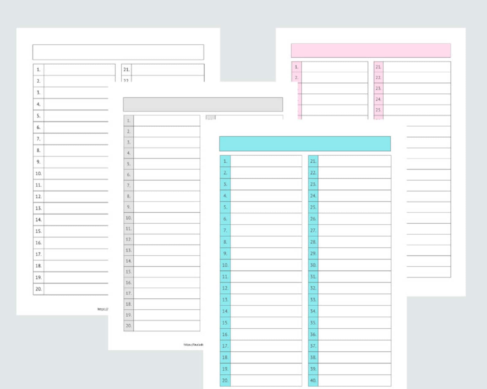 Blank Checklist Template Printable Colors 3 , Simple Checklist Template ...