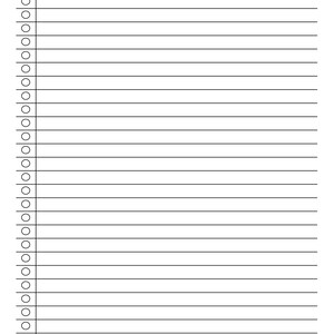 To Do List Set of 3 Wide and Narrow Plain Lined Letter Writing Paper ...