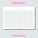 Yearly Planner on 1 Page Landscape, Year at a Glance, Yearly Plan ...
