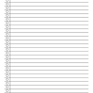 To Do List Set of 3 Wide and Narrow Plain Lined Letter Writing Paper ...