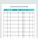 Printable Checkbook Register, Checkbook Balance Log, Checkbook ...