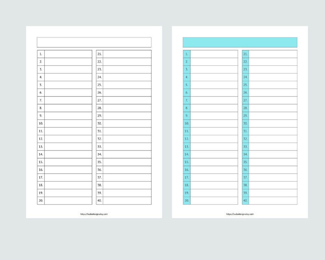 Blank Checklist Template Printable Colors 3 , Simple Checklist Template ...