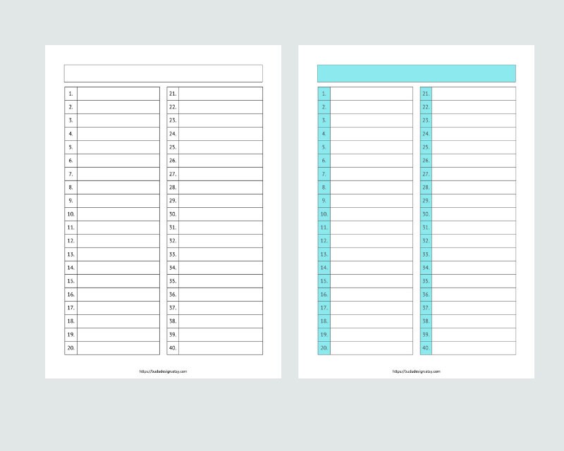 Blank Checklist Template Printable Colors 3 , Simple Checklist Template ...