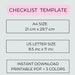 Blank Checklist Template Printable Colors 3 , Simple Checklist Template ...