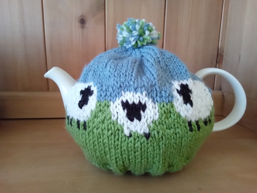 Tea Cosy. Sheep/herdwick or Cow Tea Cosy. Hand Knitted. - Etsy