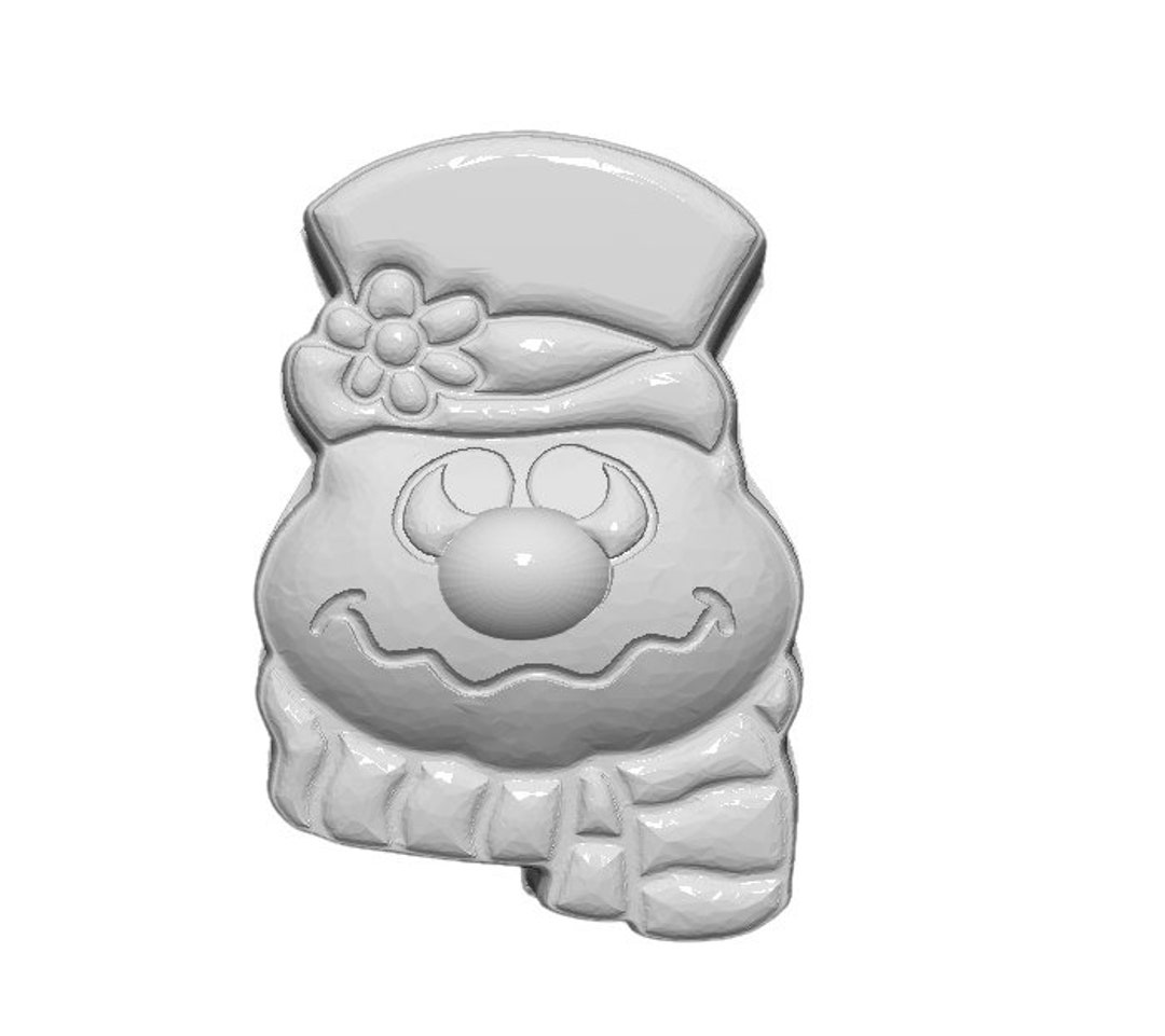 Retro Top Hat Snowman STL File for 3d Printing - Laser CNC Router - 3D ...