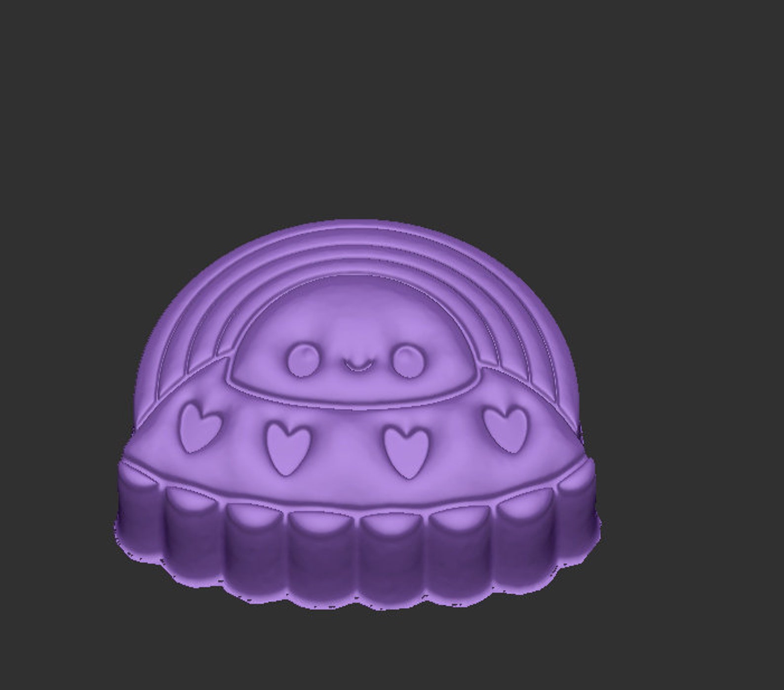 Kawaii Rainbow Ufo STL File for 3d Printing Laser CNC Router 3D ...